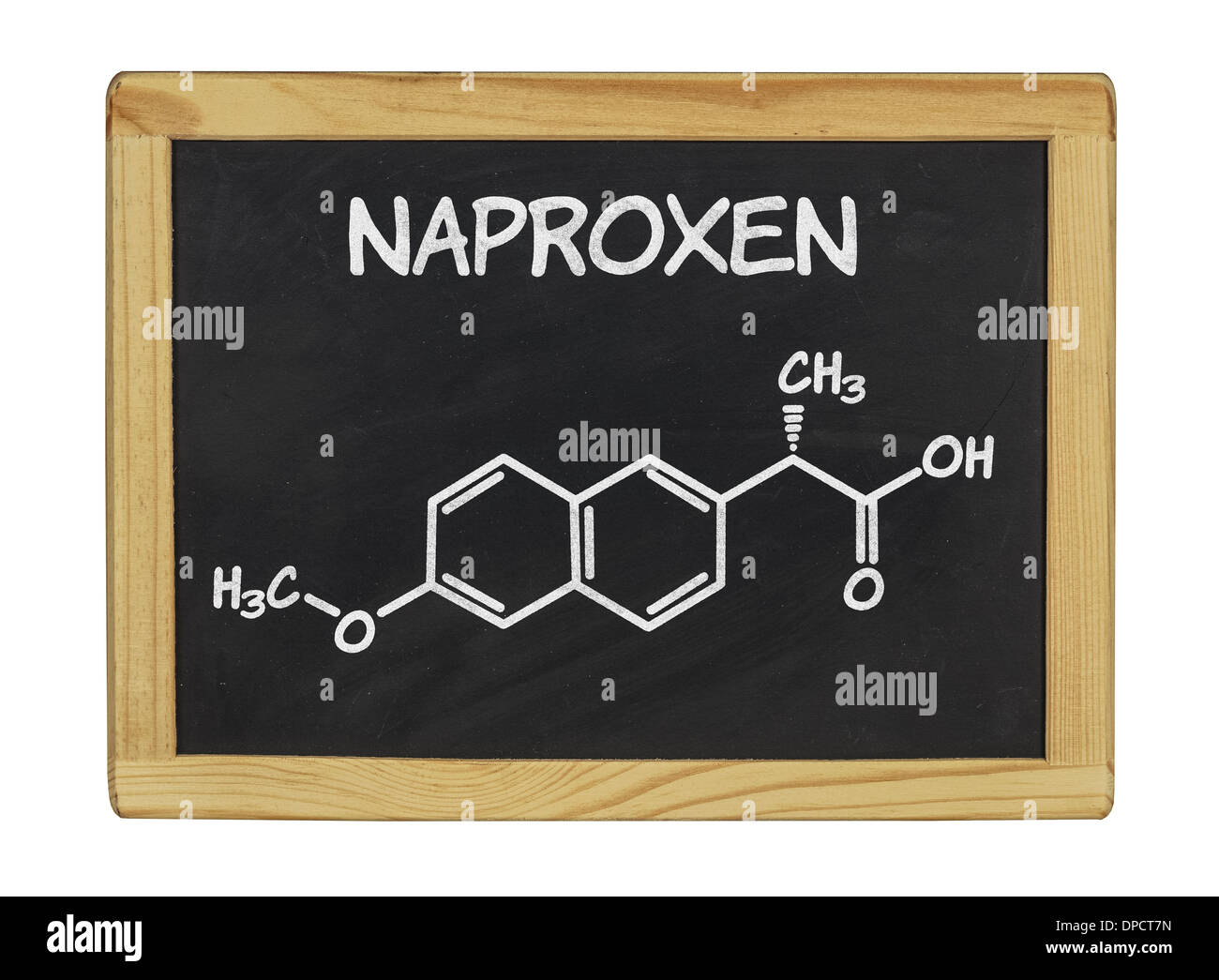 chemical formula of naproxen on a blackboard Stock Photo - Alamy