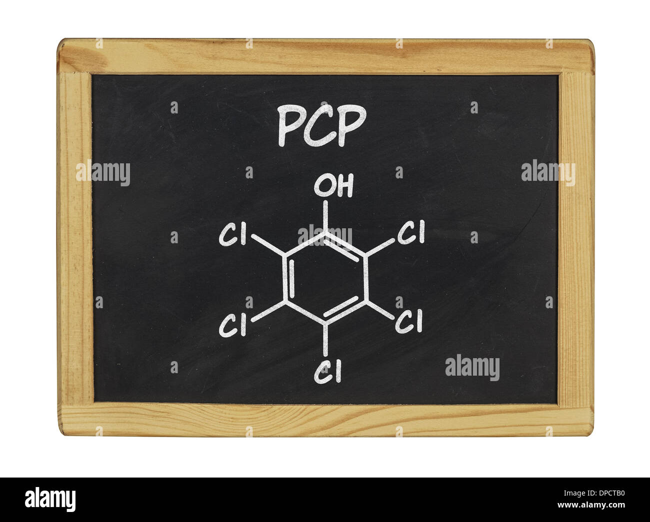 chemical formula of pcp on a blackboard Stock Photo - Alamy