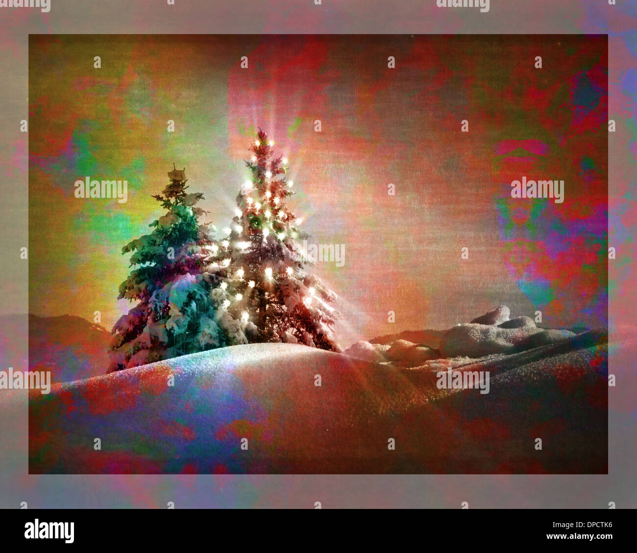 Christmas greetings modern card hi-res stock photography and images - Alamy