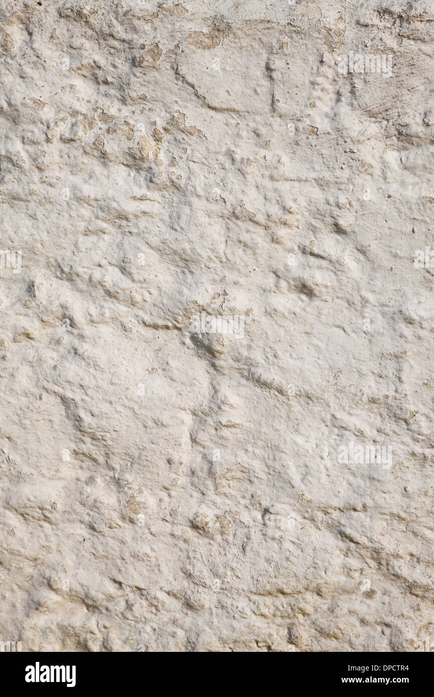 A whitewashed garden wall, Cornwall Stock Photo - Alamy