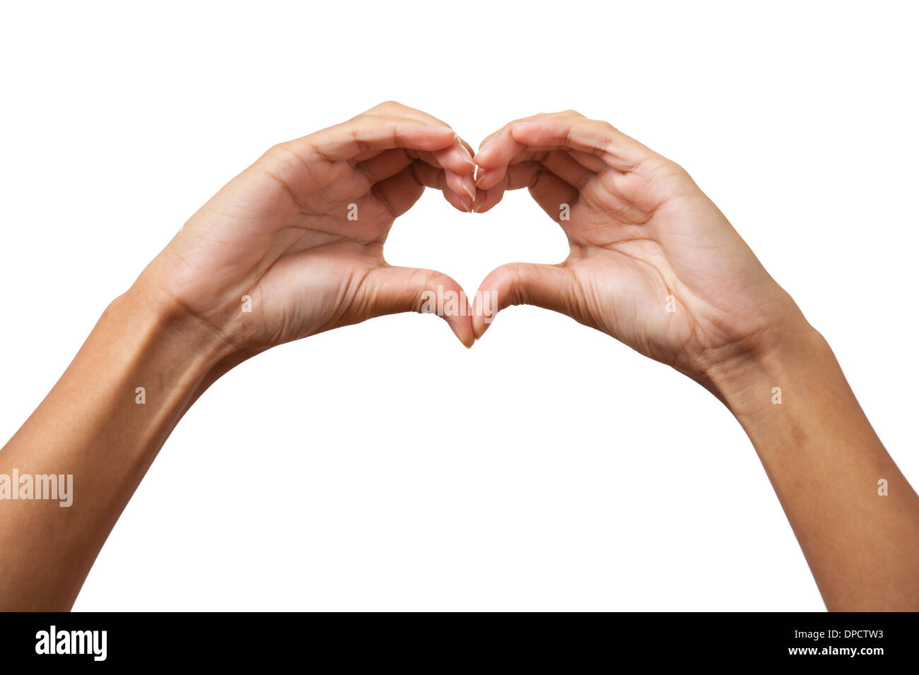Human hand love sign heart Stock Photo - Alamy