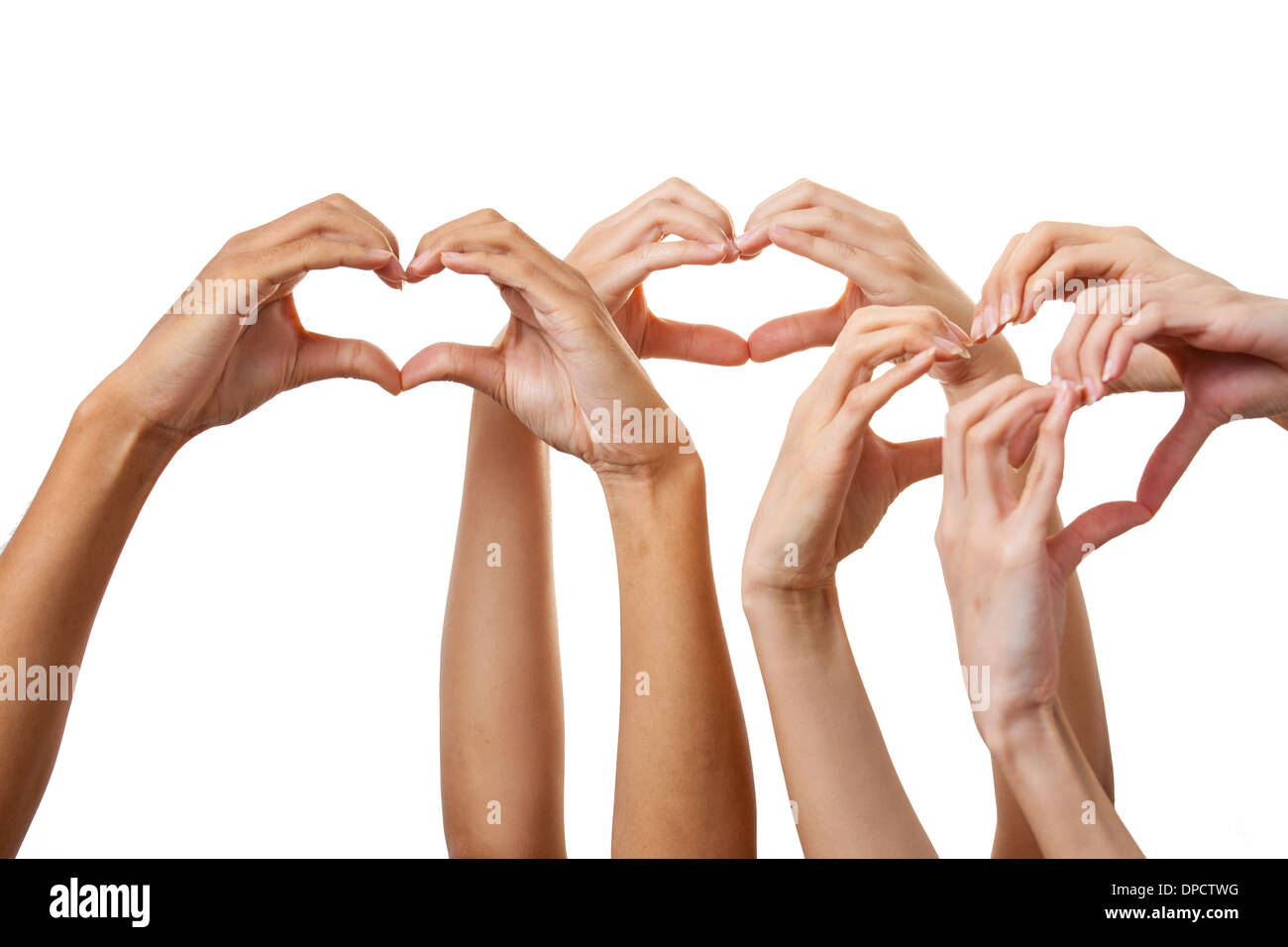 Human hand love sign heart Stock Photo - Alamy