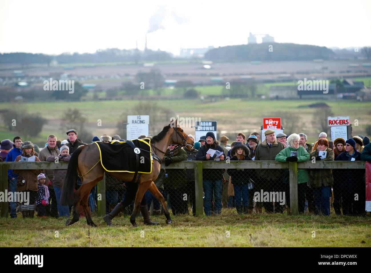 Ampton, Suffolk. Point to Point horse racing from Ampton Racecourse in ...