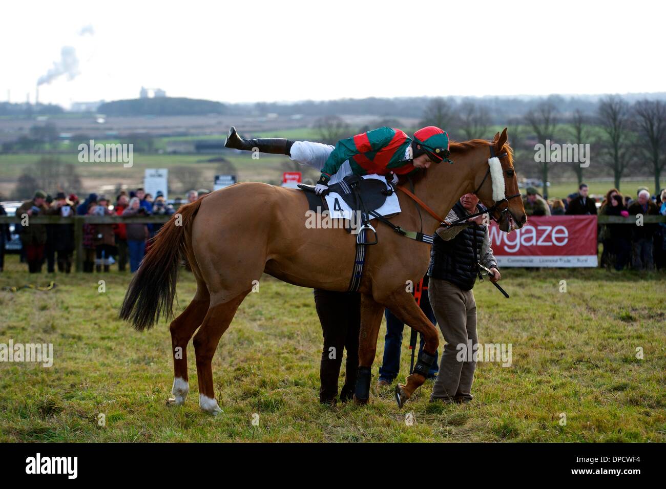 Ampton, Suffolk. Point to Point horse racing from Ampton Racecourse in ...