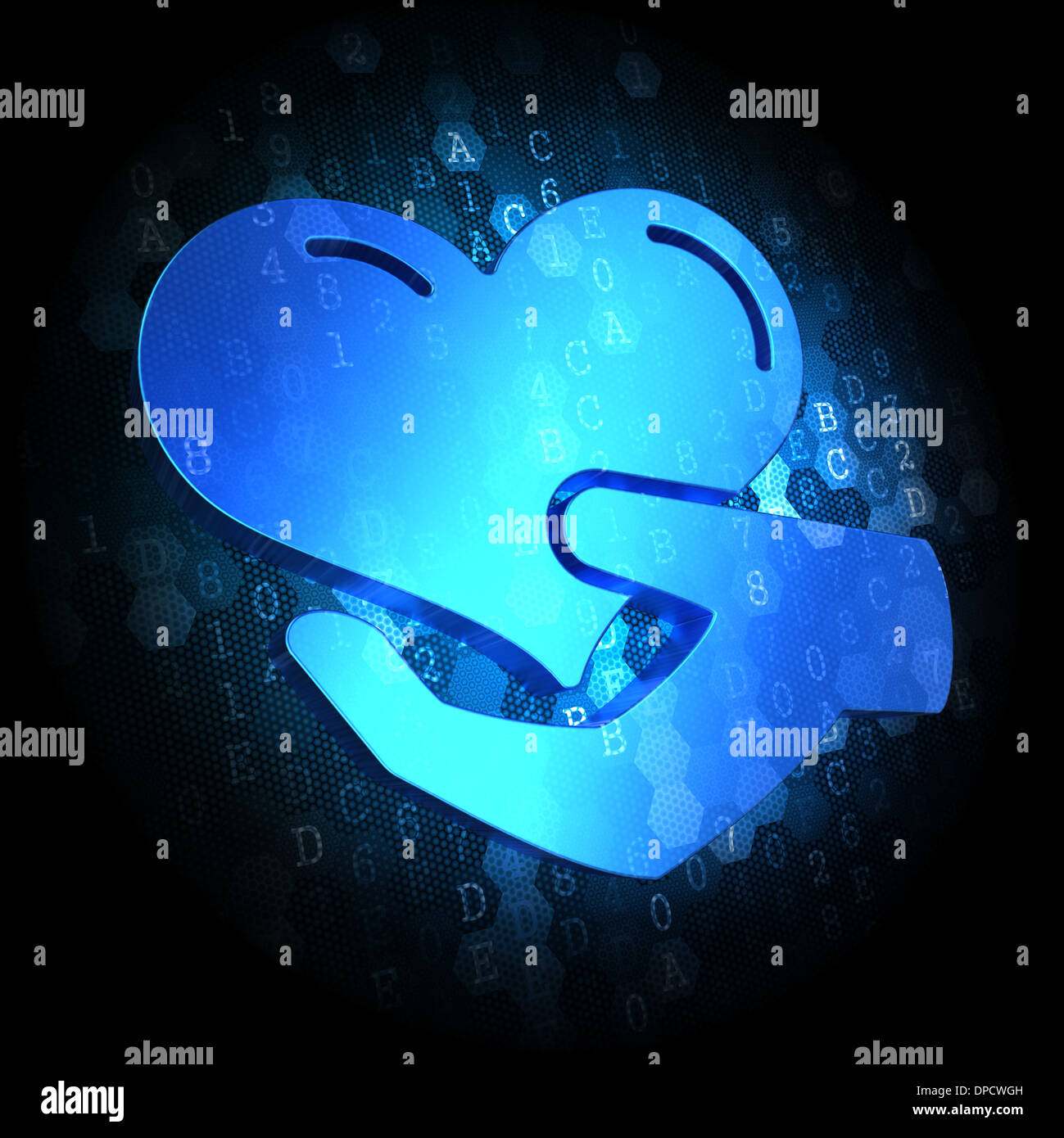 Digital heart hi-res stock photography and images - Alamy