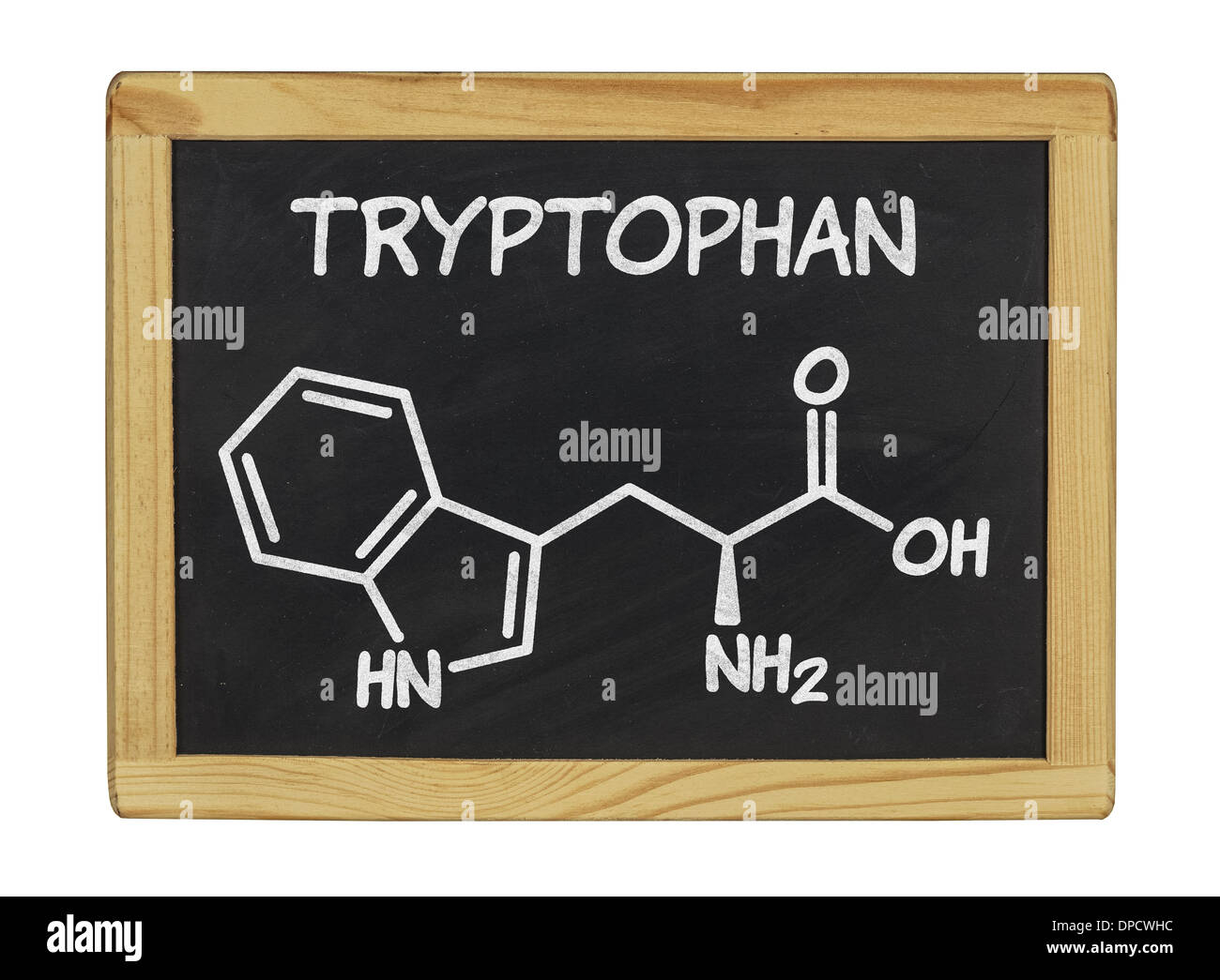 Chemical formula tryptophan on hi-res stock photography and images - Alamy