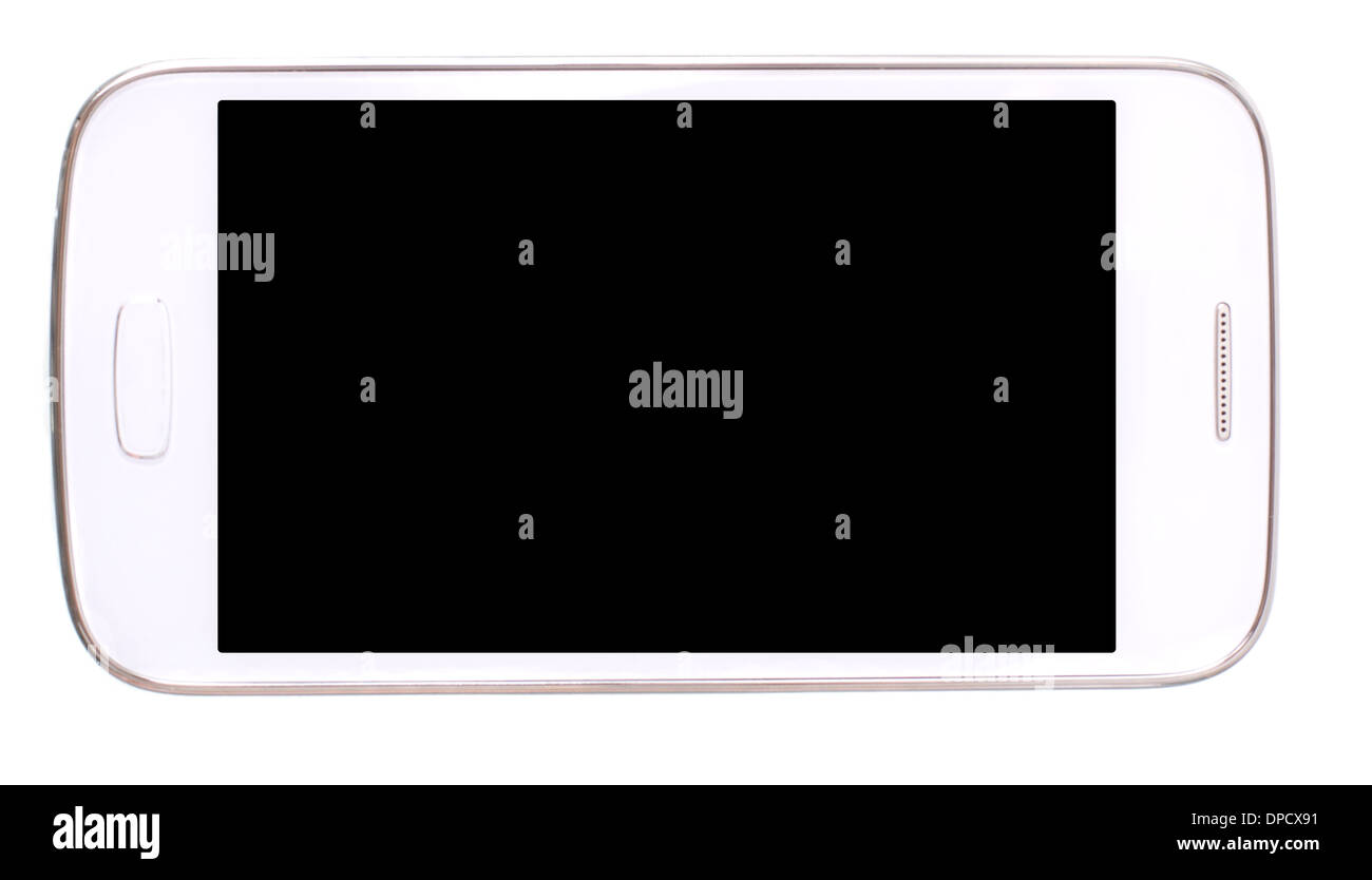 Perfectly detailed modern smart phone isolated Stock Photo - Alamy