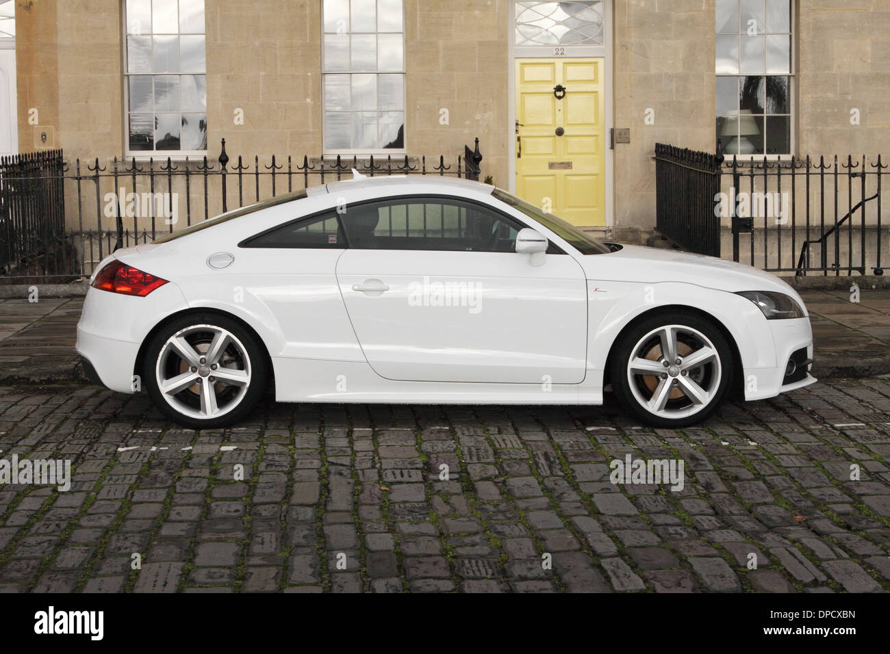 Audi TT sports car park in the Royal Crescent Bath England UK Stock ...