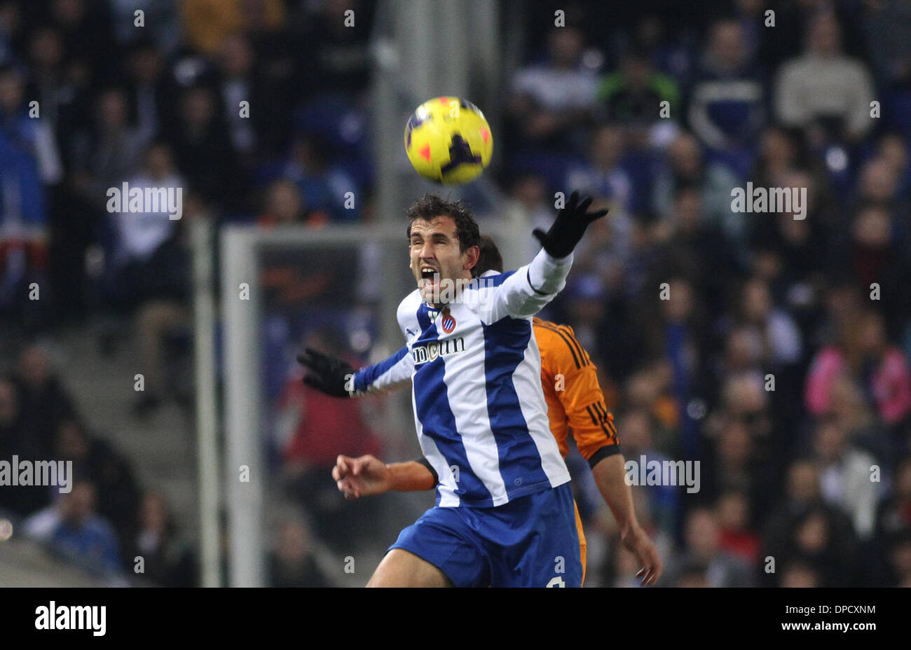 Barcelona, Spain. 12th Jan, 2014. La Lluga football. Espanyol versus ...