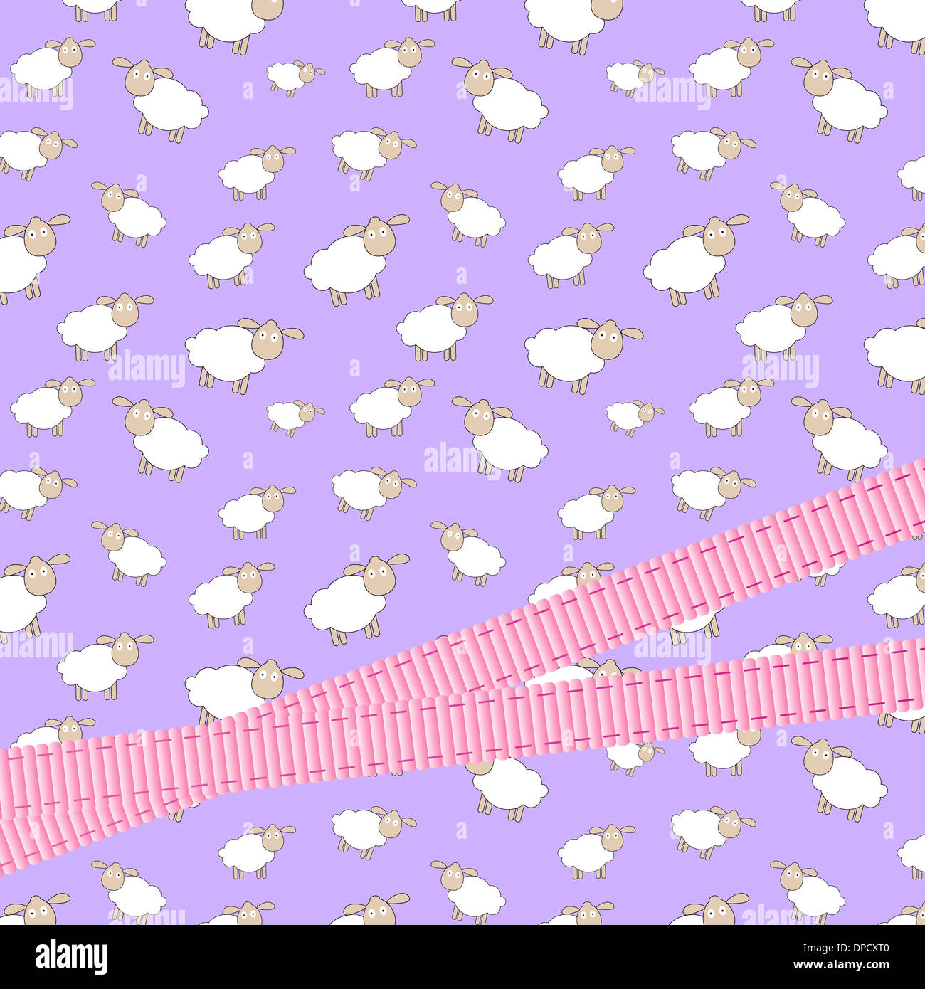 Abstract lamb background with ribbon vector illustration Stock Photo ...