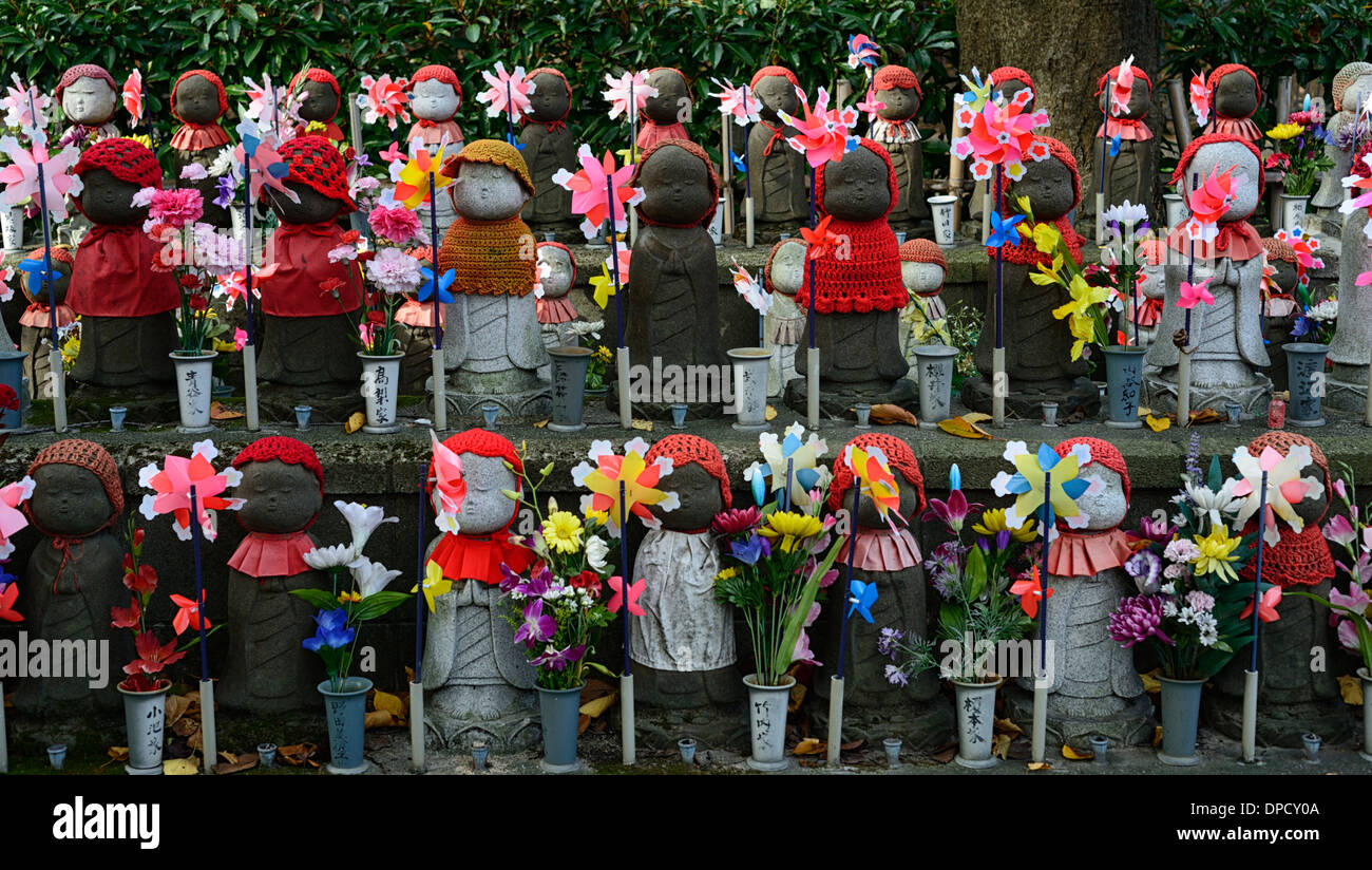jizo statue statues zozoji Bodhisattva grief grieving memorial ...