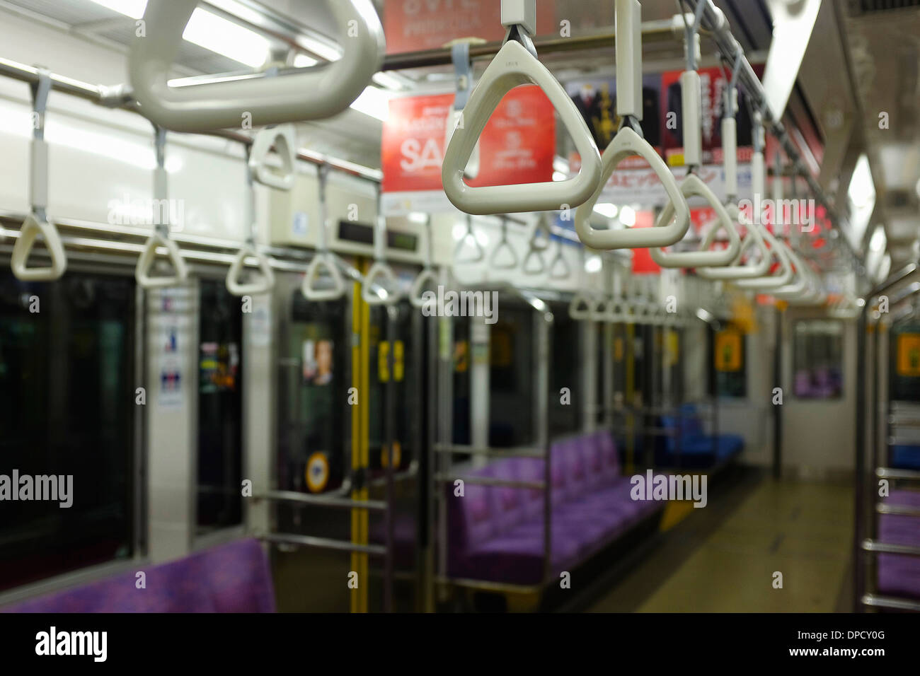 Keio line train Stock Photo - Alamy