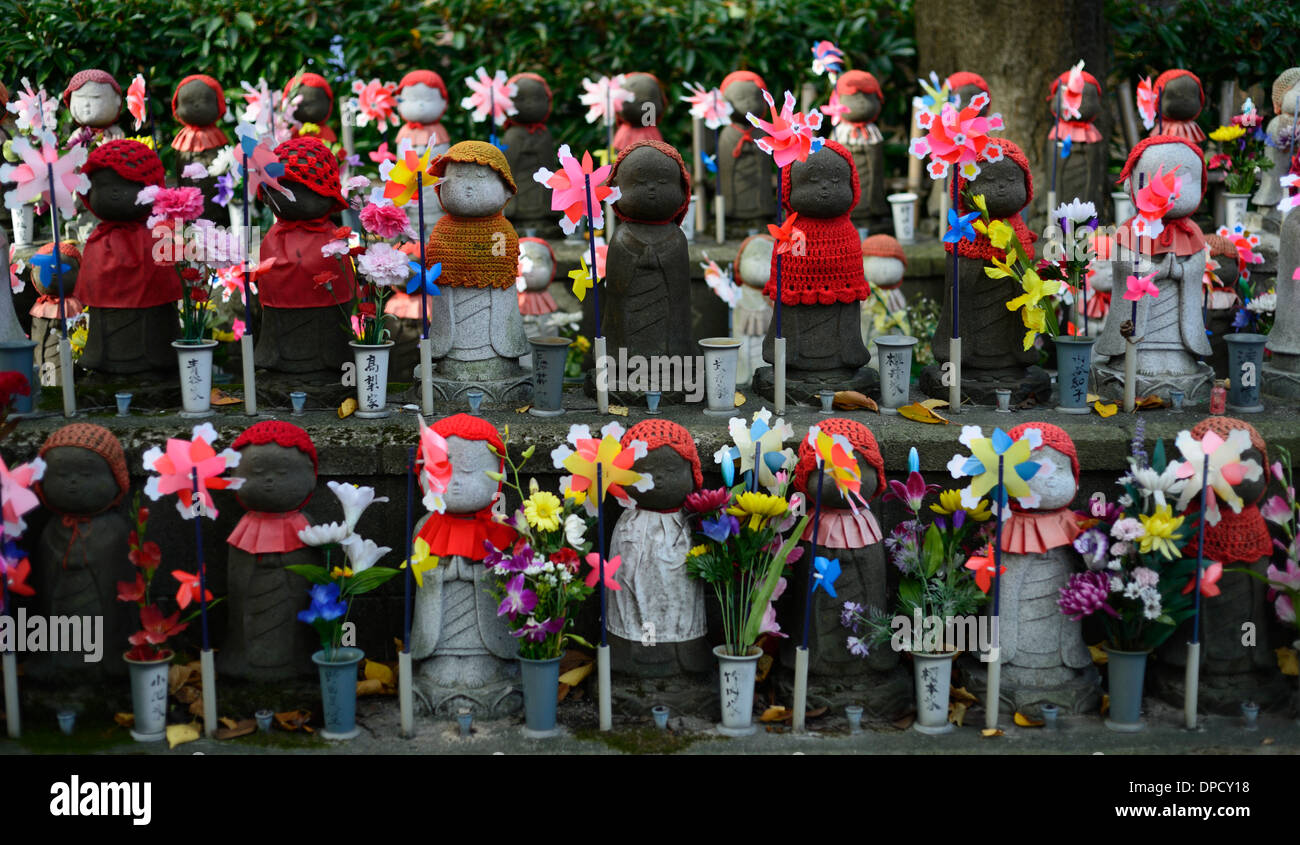 jizo statue statues zozoji Bodhisattva grief grieving memorial ...