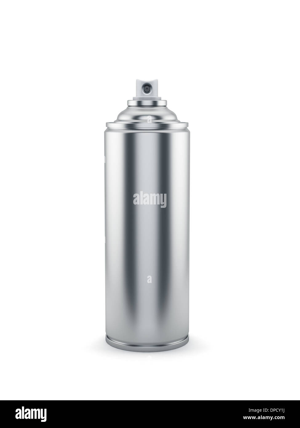 3d render of blank aluminum spray paint can Stock Photo - Alamy