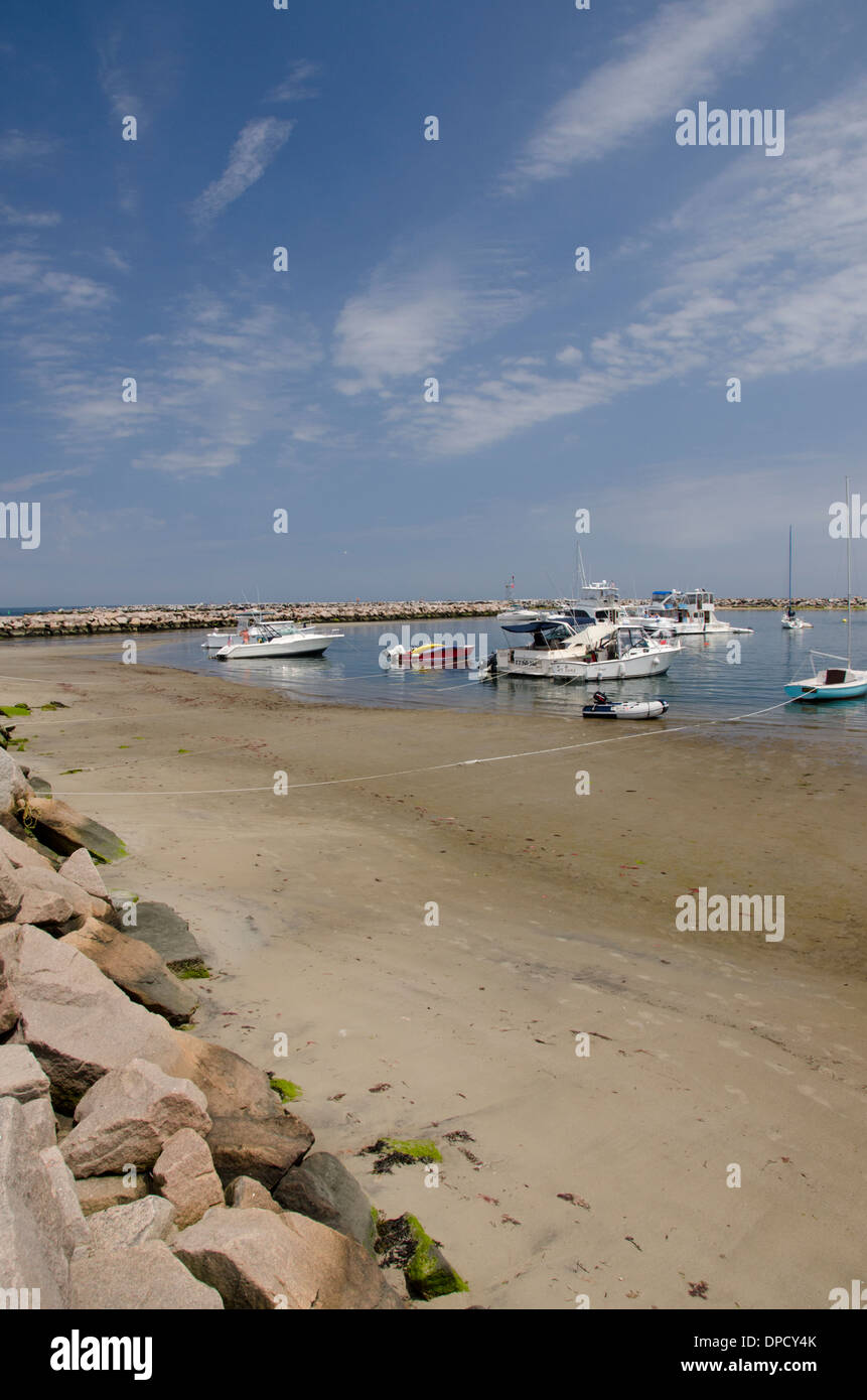 Rhode Island, Block Island, Old Harbor Stock Photo - Alamy