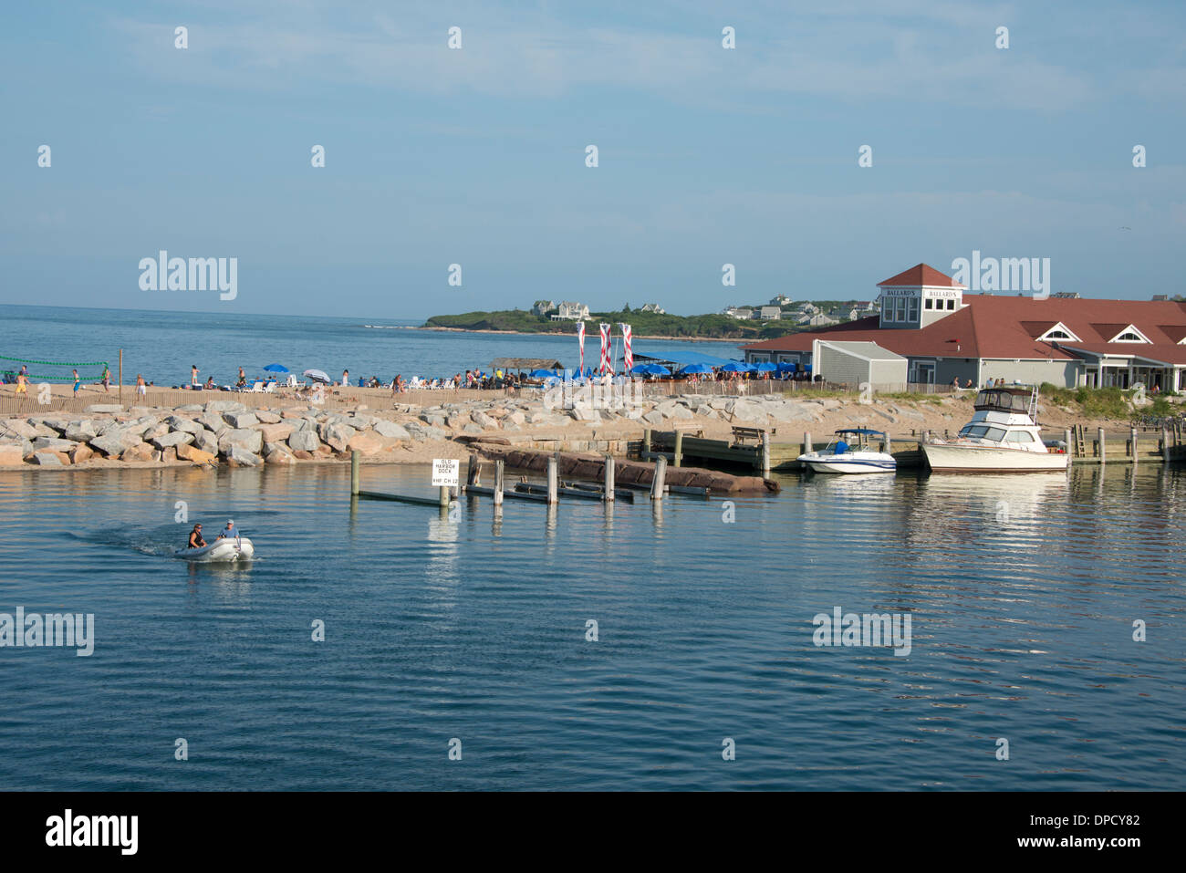 Rhode Island, Block Island, Old Harbor Stock Photo - Alamy