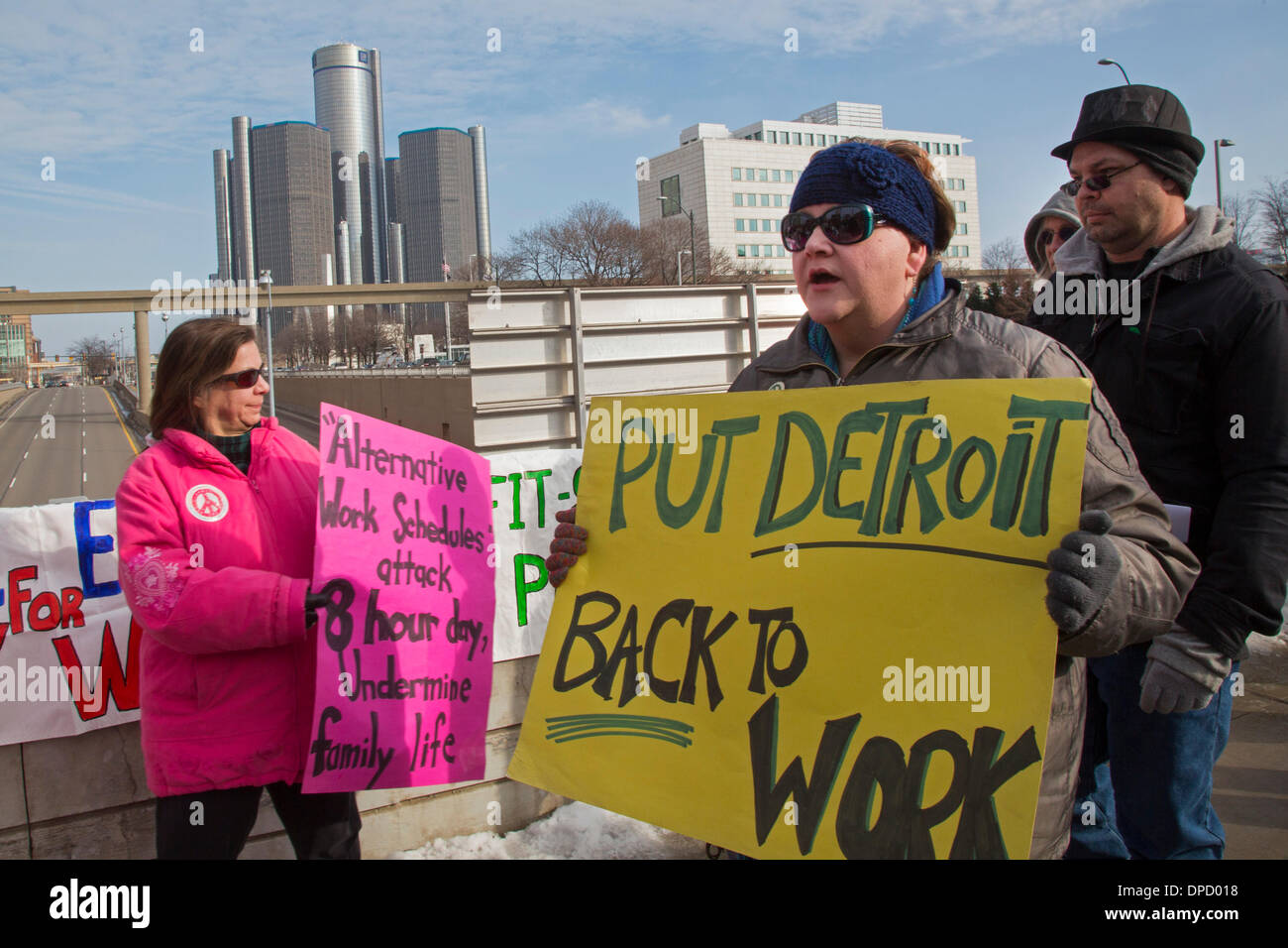 Auto worker protest jobs hi-res stock photography and images - Alamy