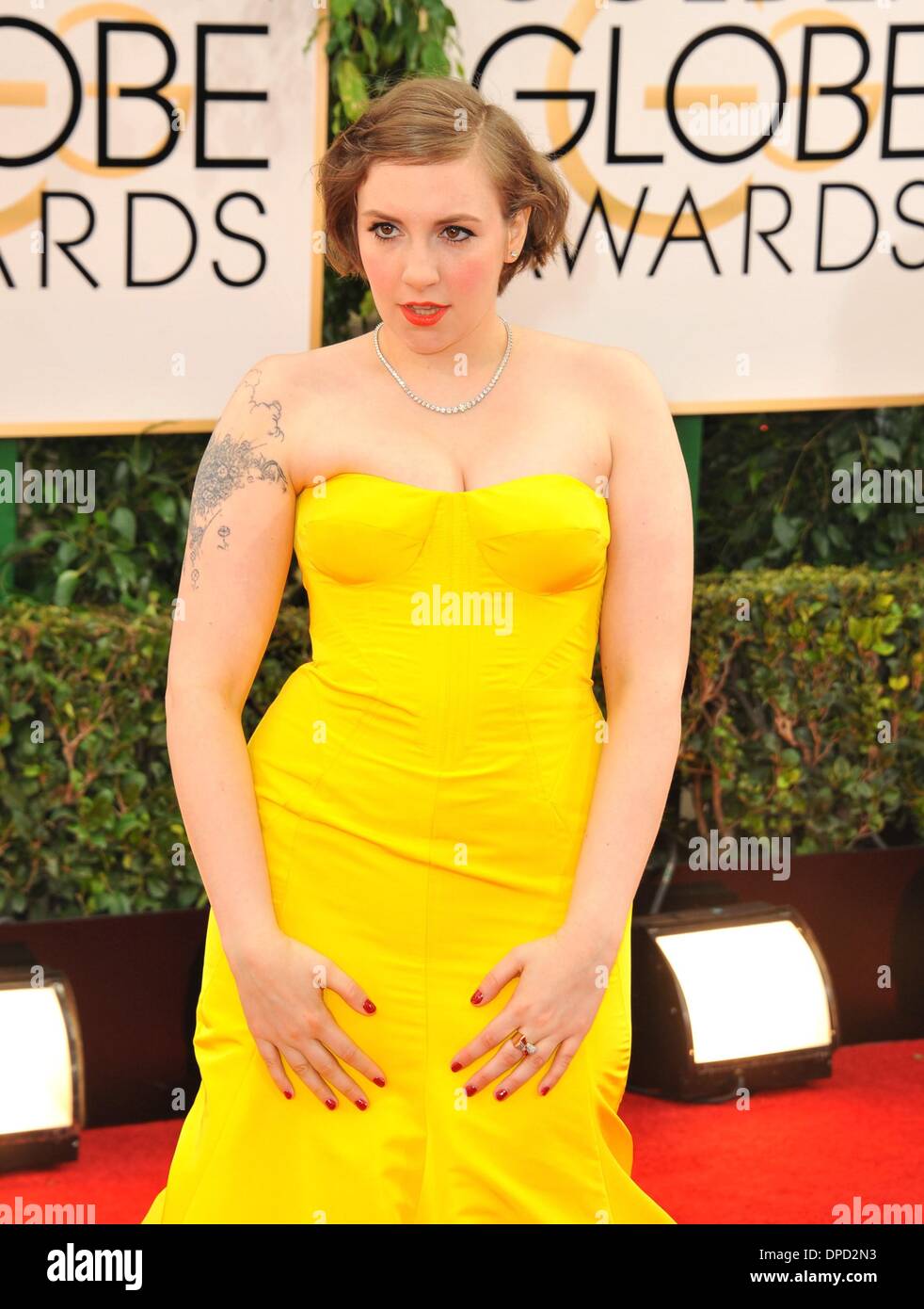 Beverly Hills, California, USA. . 12th Jan, 2014. Lena Dunham at ...