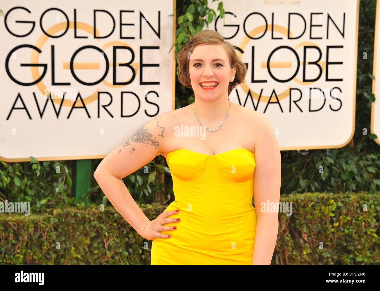 Beverly Hills, California, USA. . 12th Jan, 2014. Lena Dunham at ...