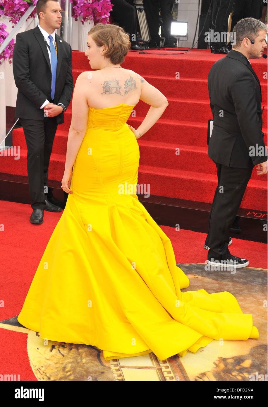 Beverly Hills, California, USA. . 12th Jan, 2014. Lena Dunham at ...