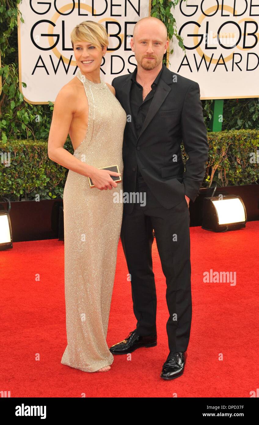 Beverly Hills, California, USA . 12th Jan, 2014. Robin Wright, Ben ...