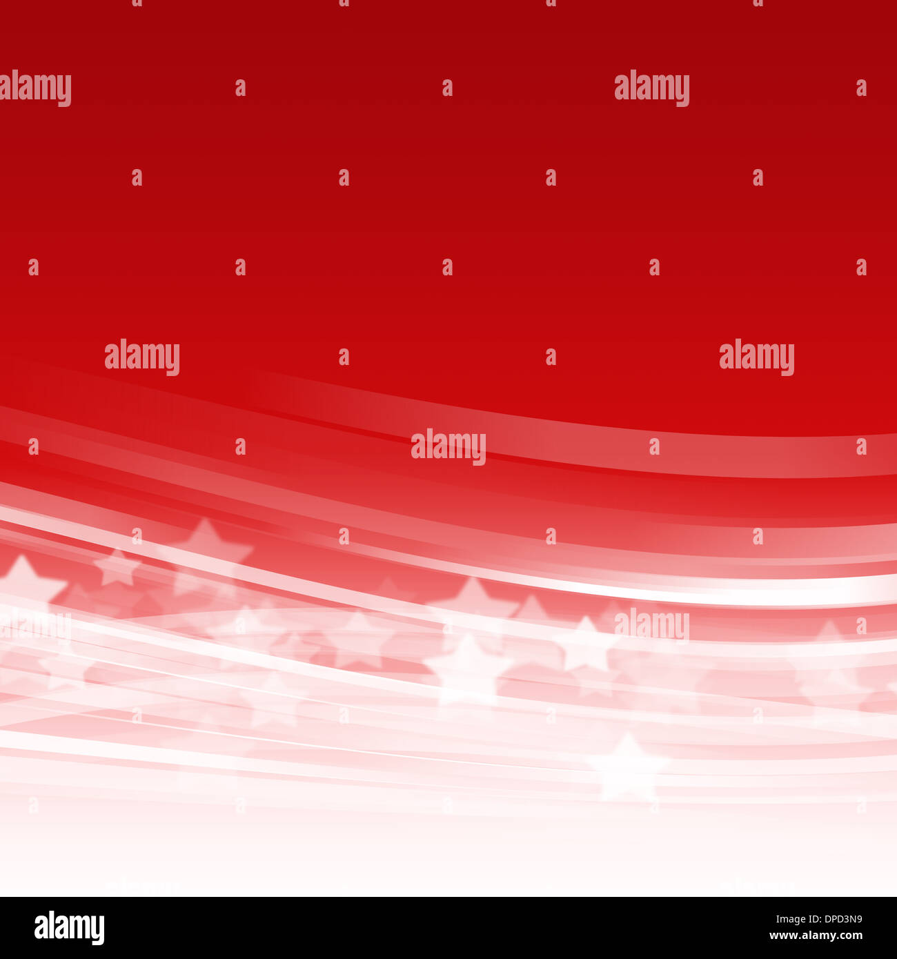 Abstract red wave holiday background with stars Stock Photo - Alamy