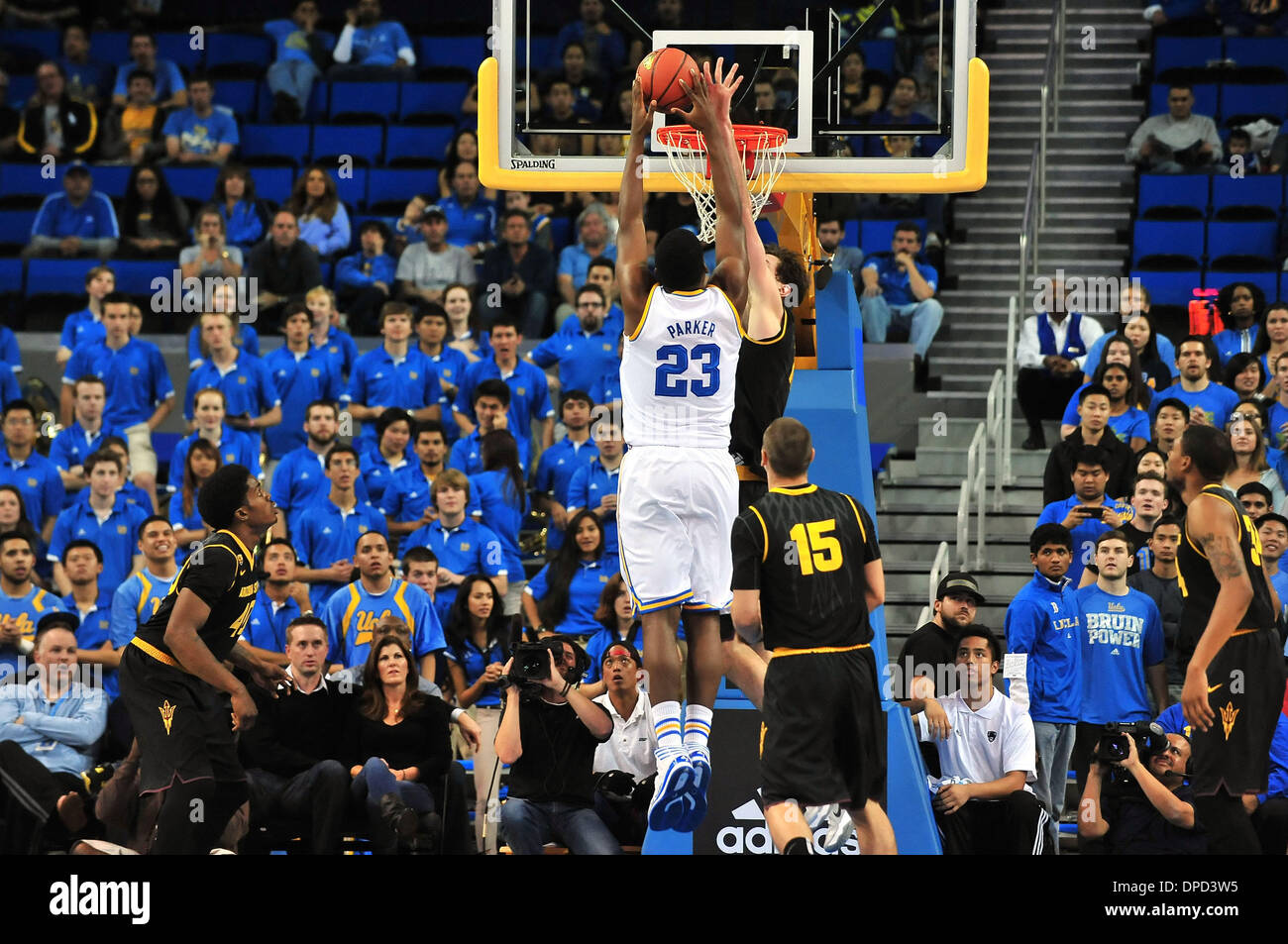 Los Angeles, CA, USA. 12th Jan, 2014. UCLA Bruins forward/center Tony ...