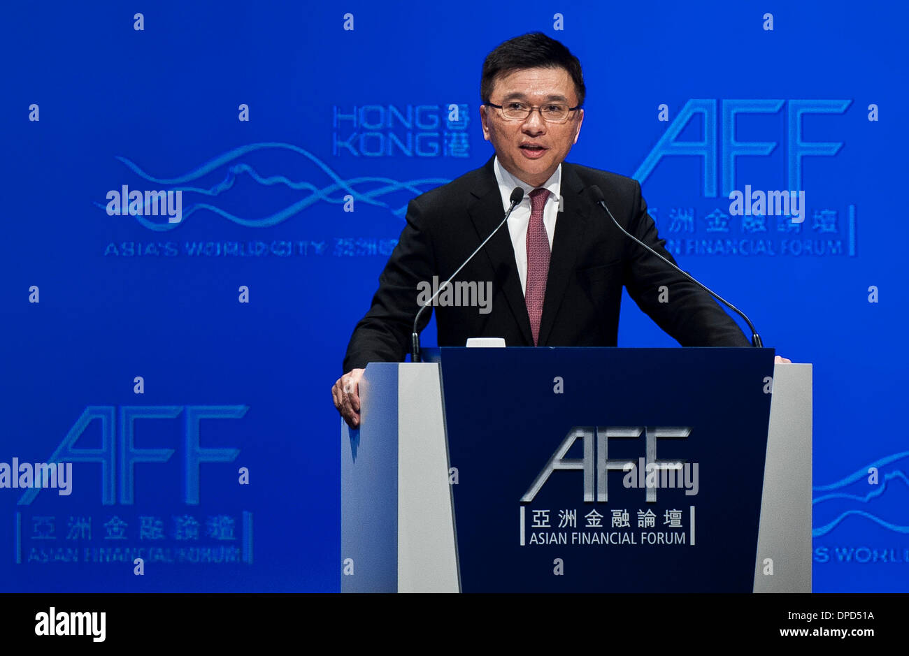 Hong Kong, China. 13th Jan, 2014. Ceajer Chan Ka-keung, Secretary for ...