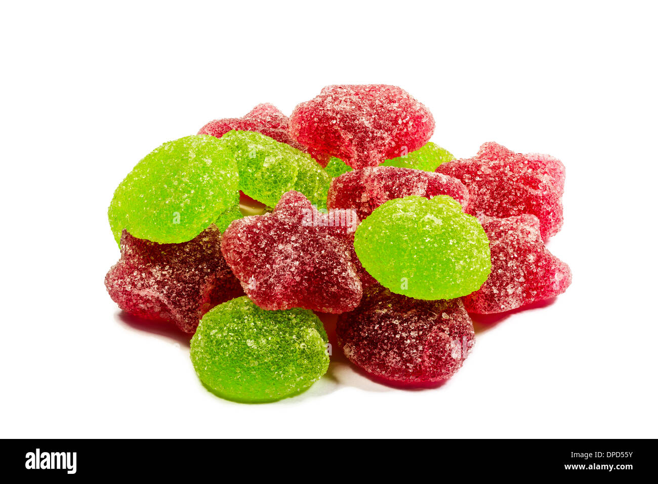 Pile of jelly candy on white background Stock Photo - Alamy