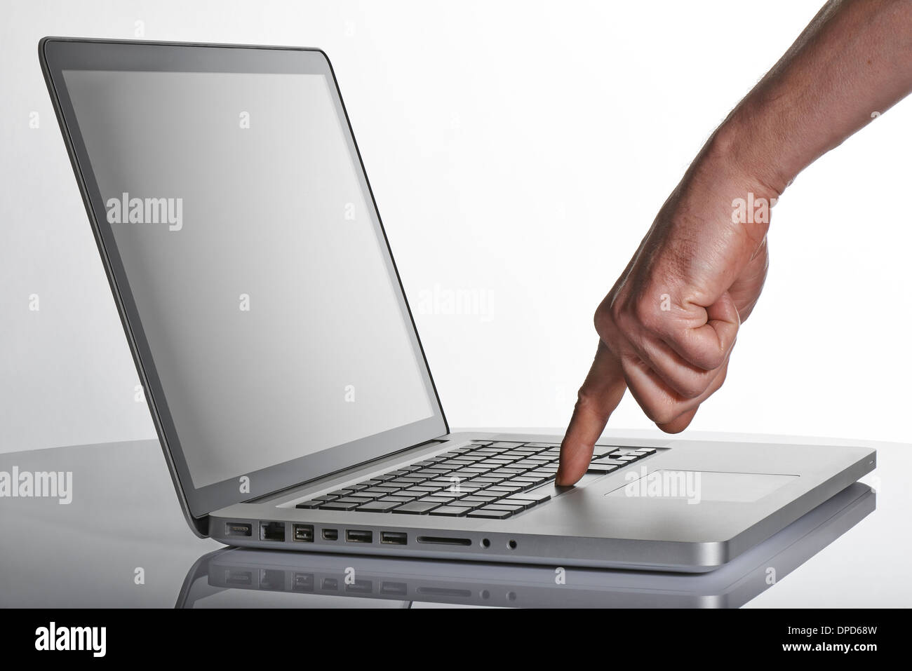 Finger pushing screen hi-res stock photography and images - Alamy