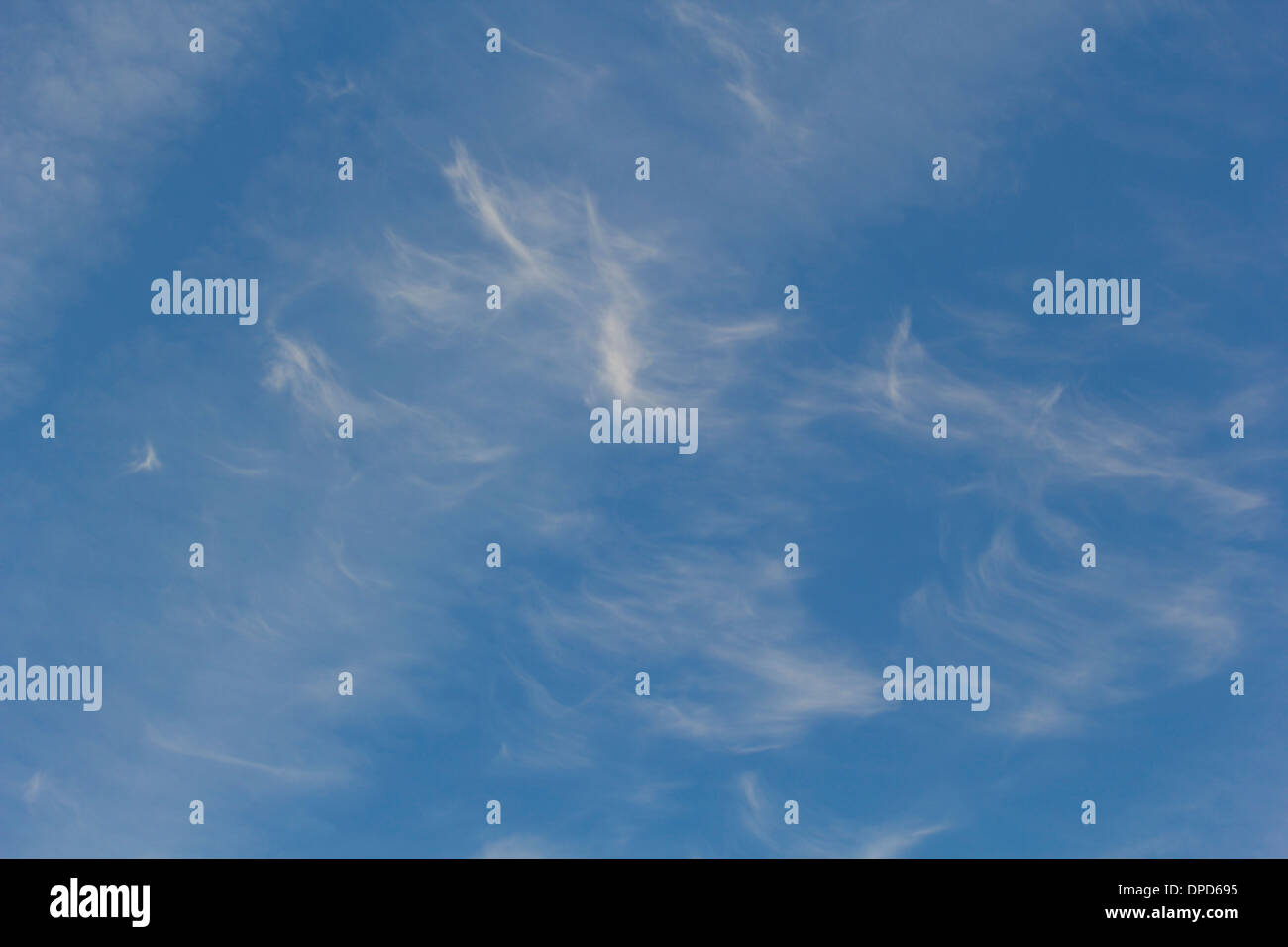 Blue sky wispy clouds uk hi-res stock photography and images - Alamy