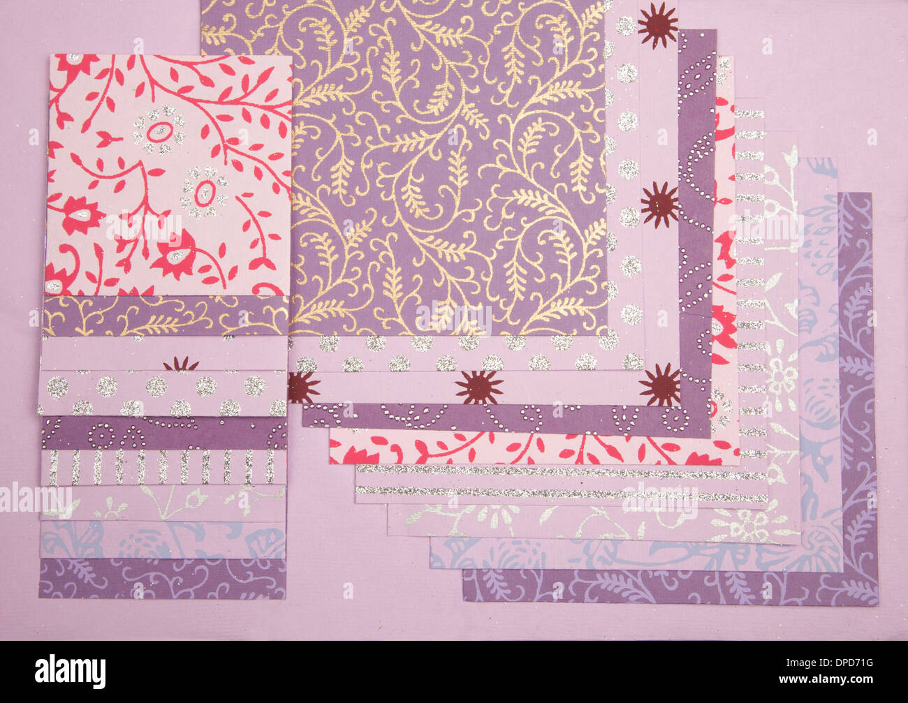 Handmade paper textures assortment Stock Photo - Alamy