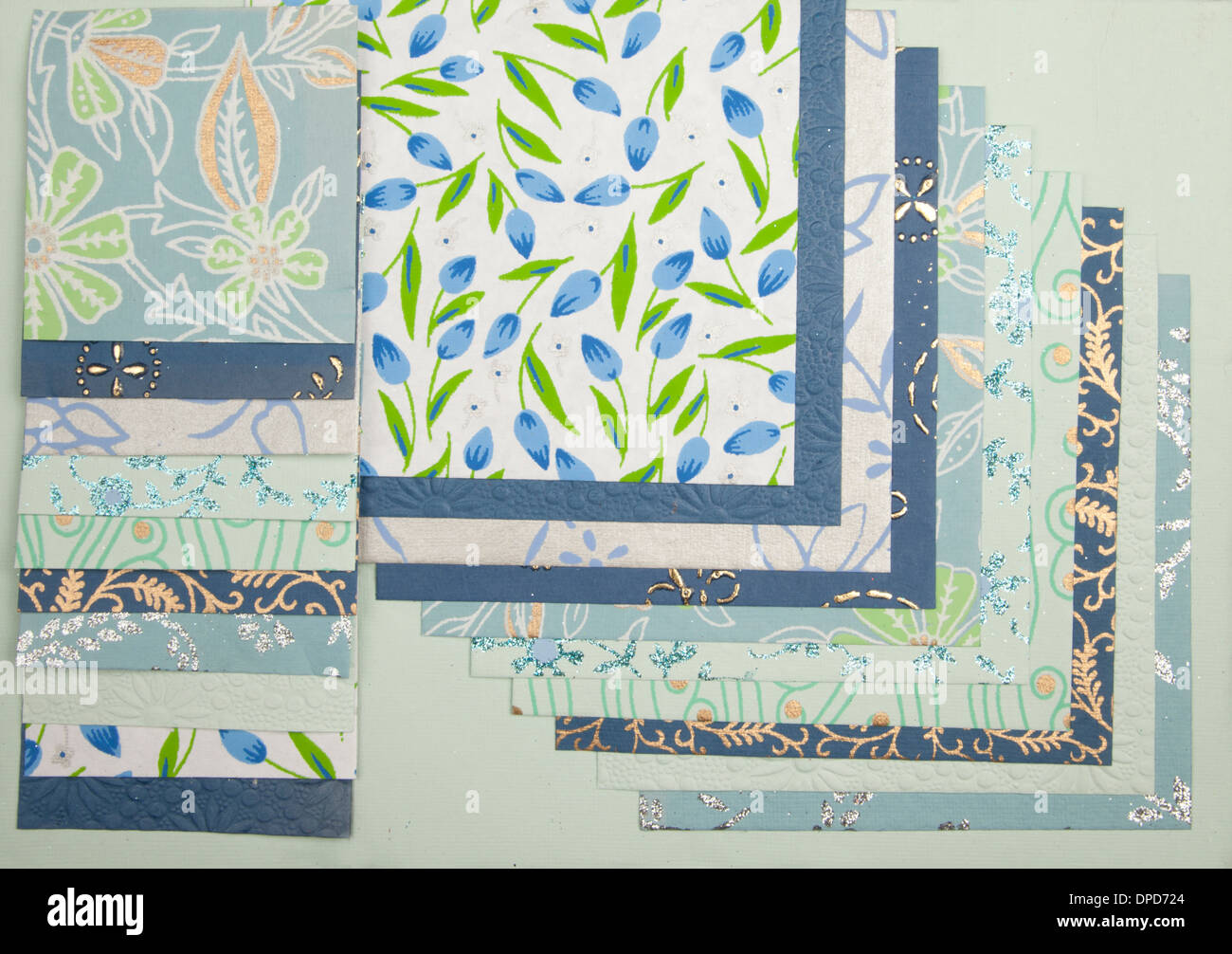 Handmade paper textures assortment Stock Photo - Alamy
