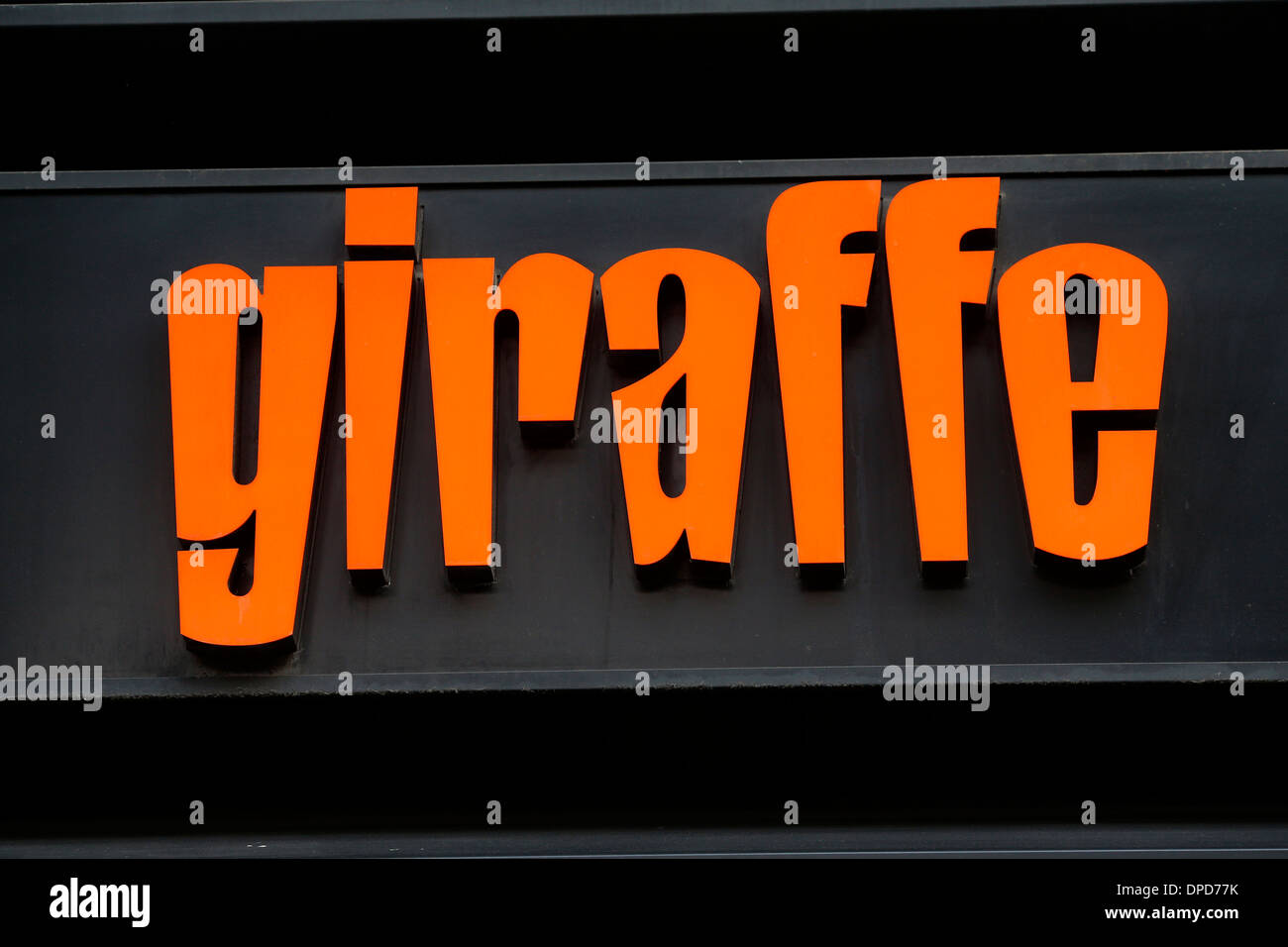 Giraffe restaurant in the city of London Britain Stock Photo - Alamy