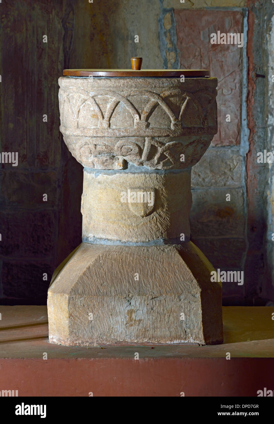 Font. Church of Saint Michael. Torpenhow, Cumbria, England, United ...