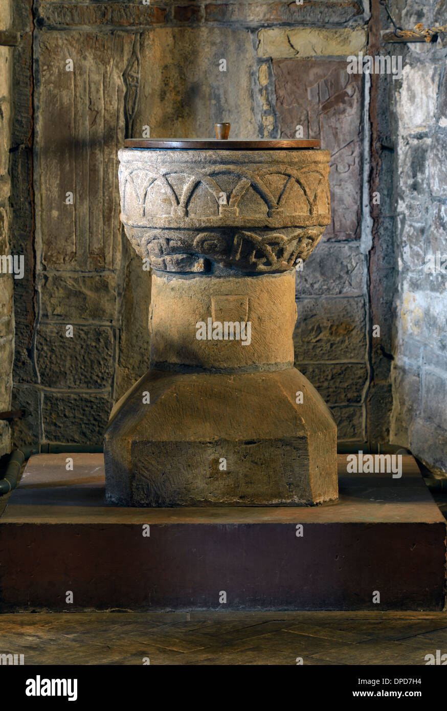 Font. Church of Saint Michael. Torpenhow, Cumbria, England, United ...