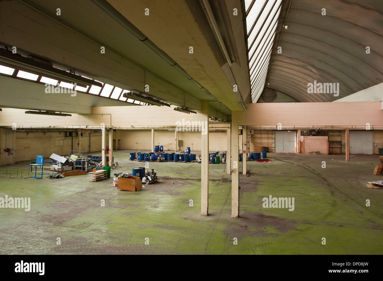 The old and derelict Alfred Mame printing factory in Tours. At one time ...