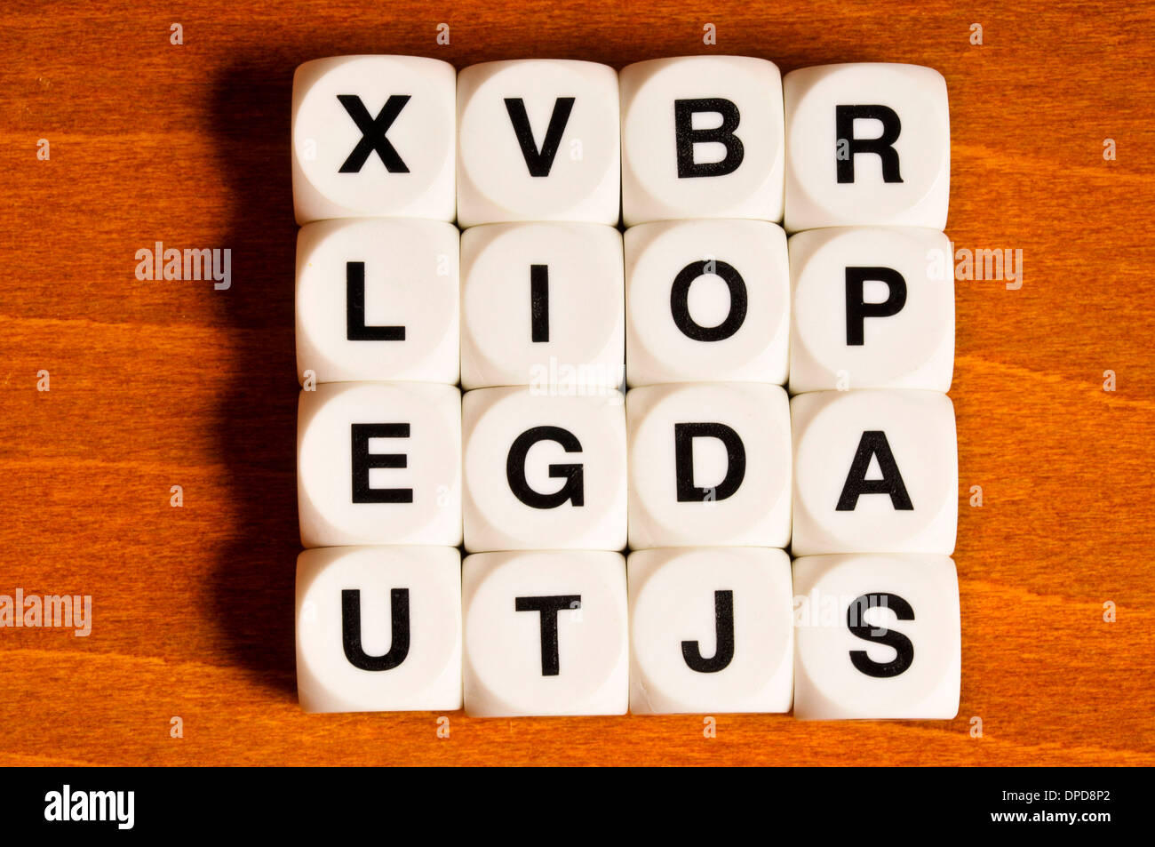 cubes with alphabet letters Stock Photo - Alamy