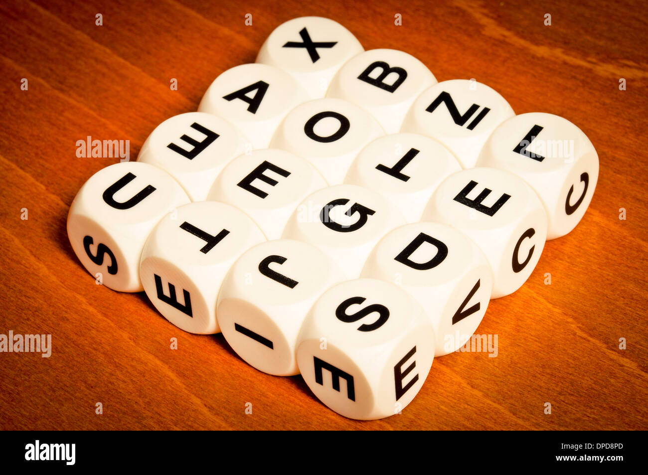 cubes with alphabet letters Stock Photo - Alamy