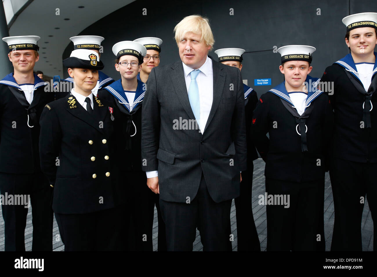 London Mayor Boris Johnson attands an armed forces flag raising ...