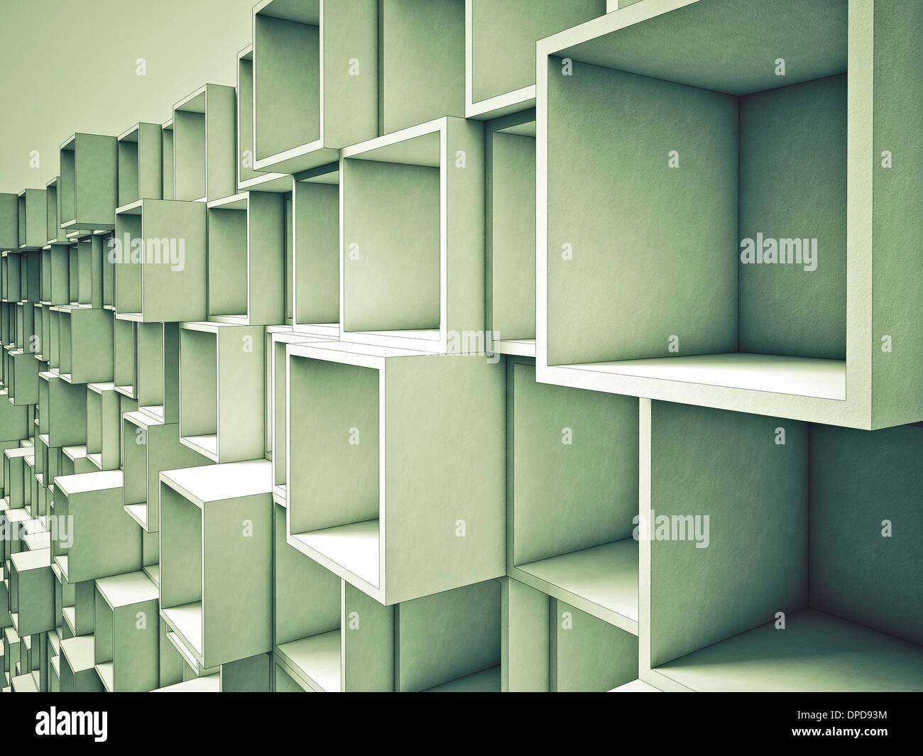3d abstract green cube background Stock Photo - Alamy