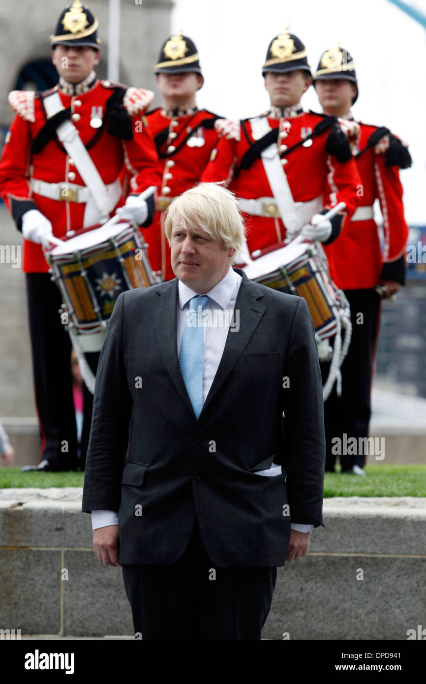 London Mayor Boris Johnson attands an armed forces flag raising ...