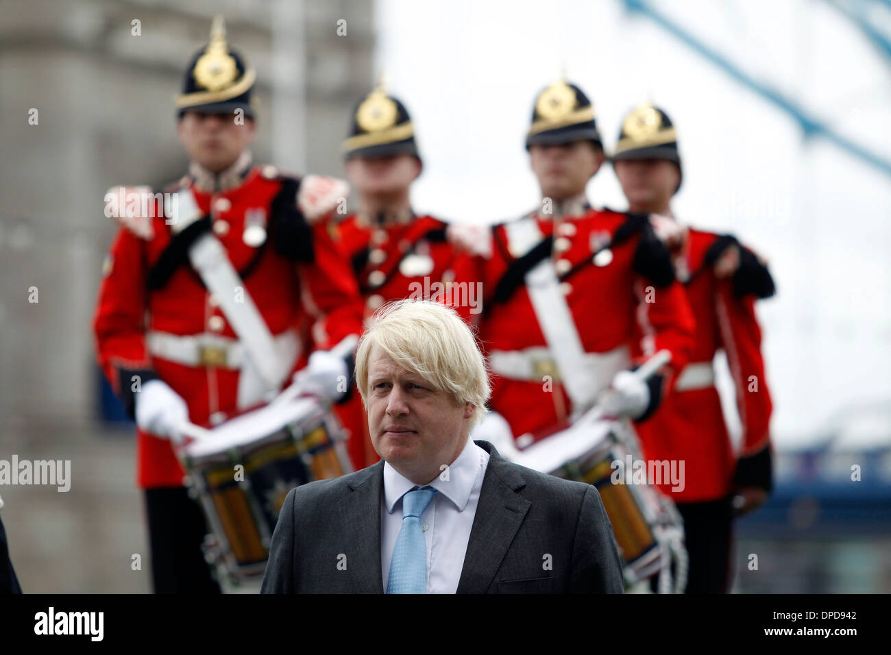 London Mayor Boris Johnson attands an armed forces flag raising ...