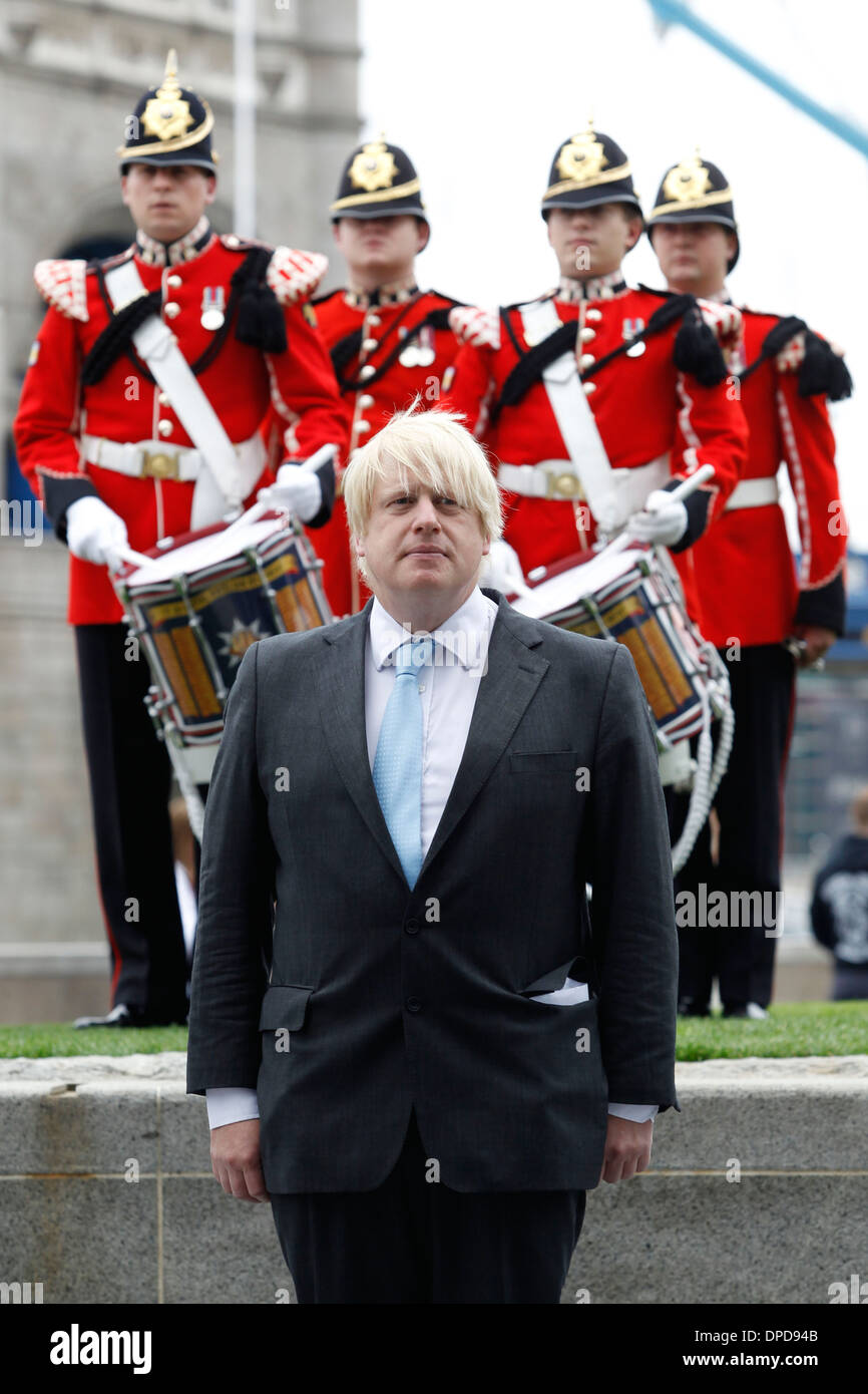 London Mayor Boris Johnson attands an armed forces flag raising ...