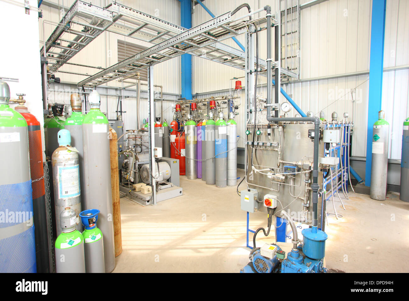 Gas Cylinder Industry Stock Photo - Alamy