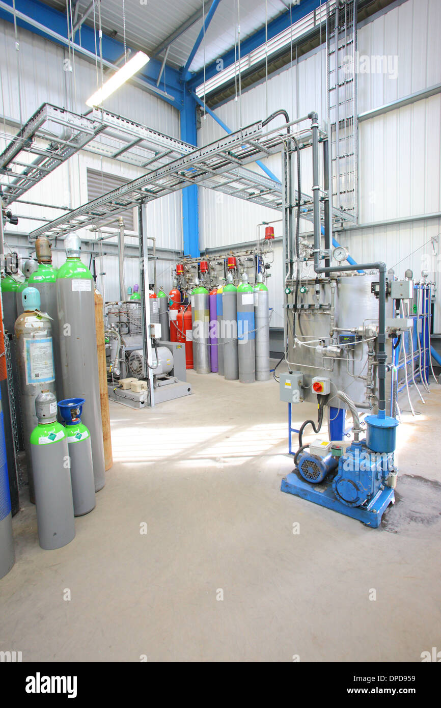 Gas Cylinder Industry Stock Photo - Alamy