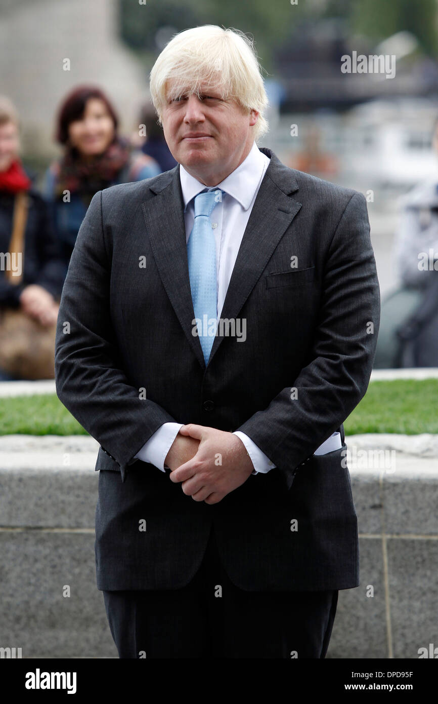 London Mayor Boris Johnson attands an armed forces flag raising ...