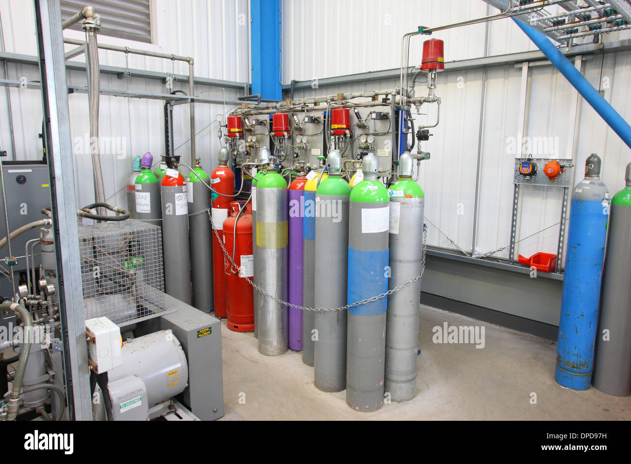 Gas Cylinder Industry Stock Photo - Alamy
