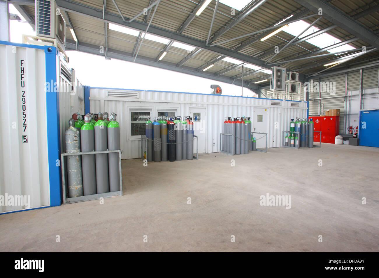 Gas Cylinder Industry Stock Photo - Alamy