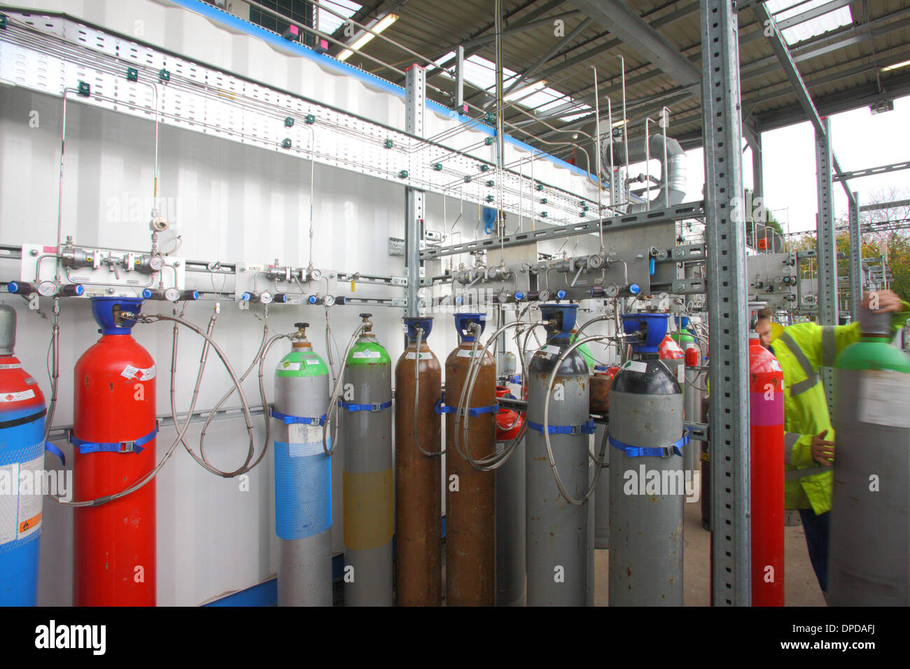 Gas Cylinder Industry Stock Photo - Alamy